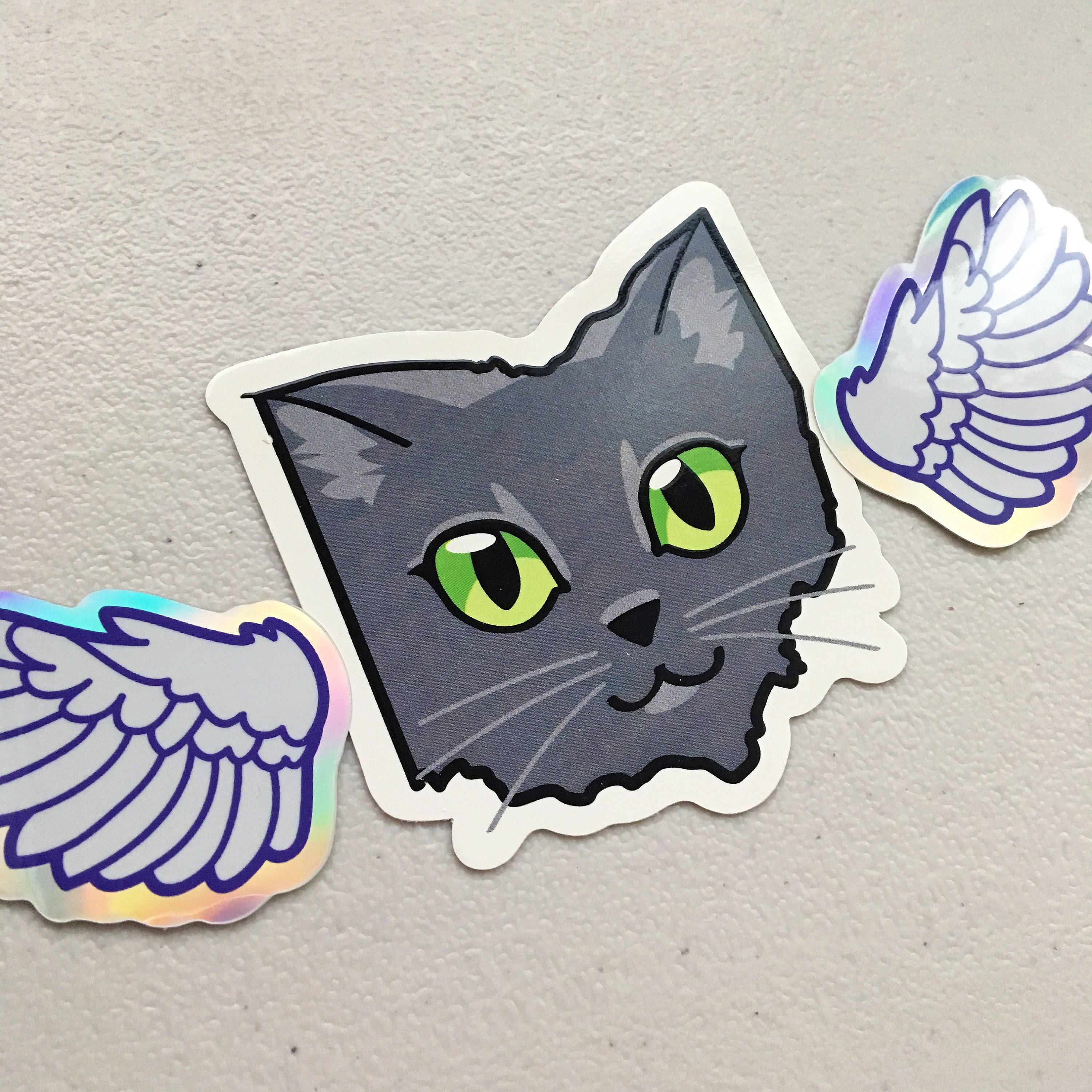 Angel Wings Holographic Sticker Set | Etsy