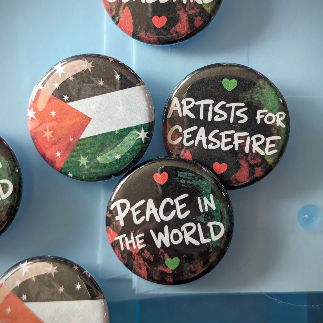 Artists for Ceasefire / Peace in the World / Starry Flag of Palestine ...