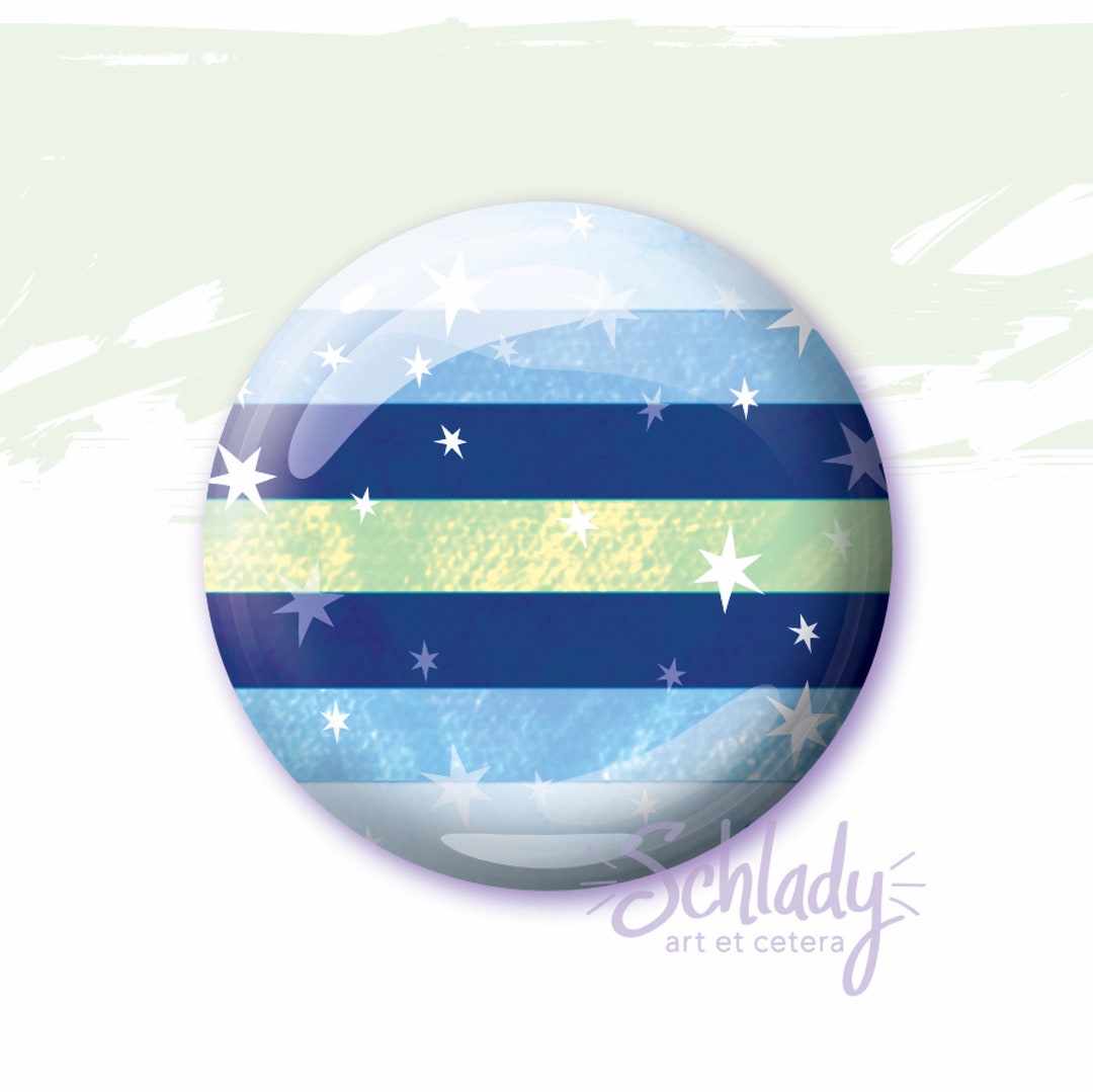 Starry Boyflux Pride Flag - Button Pin - Etsy