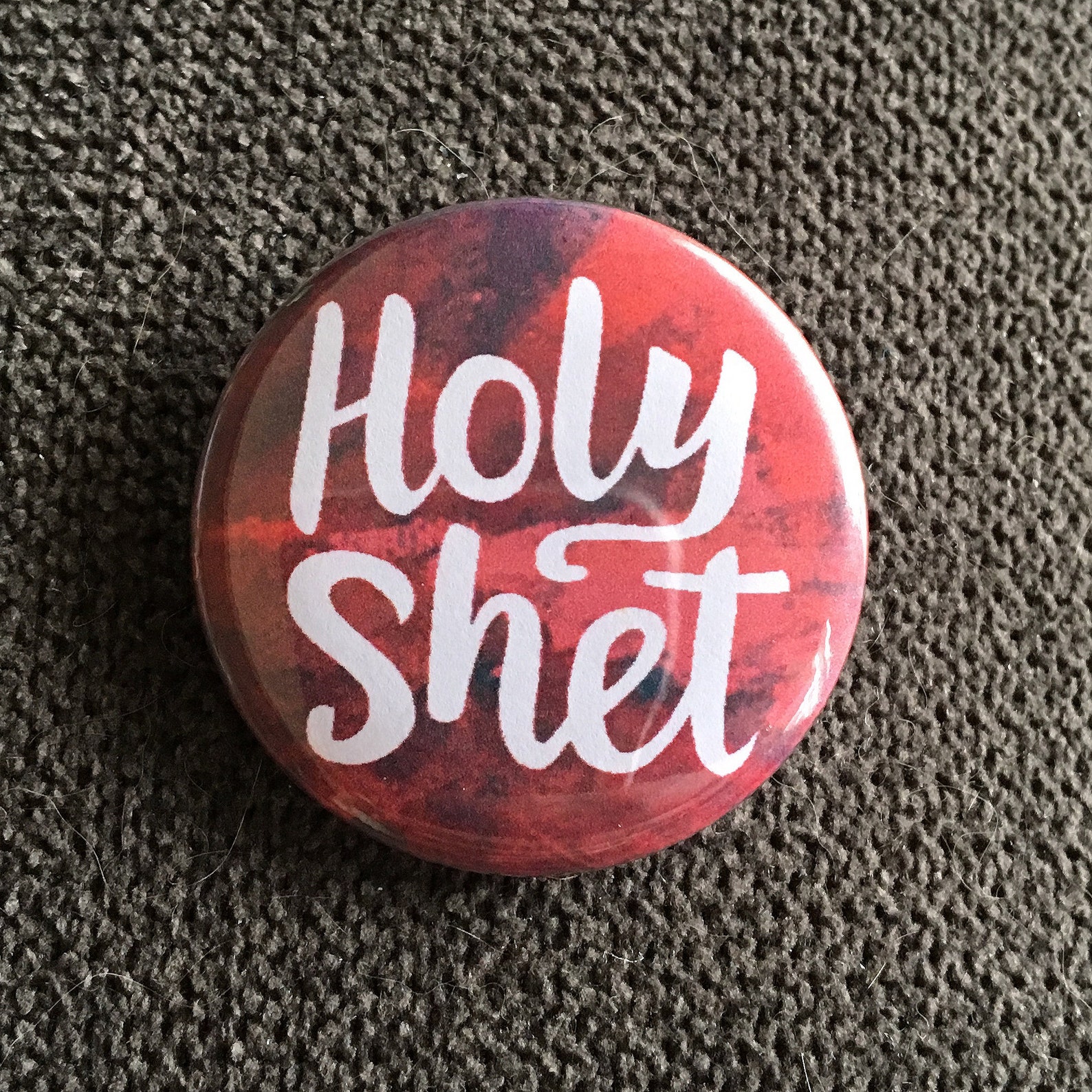 Holy Shet Button Pin | Etsy