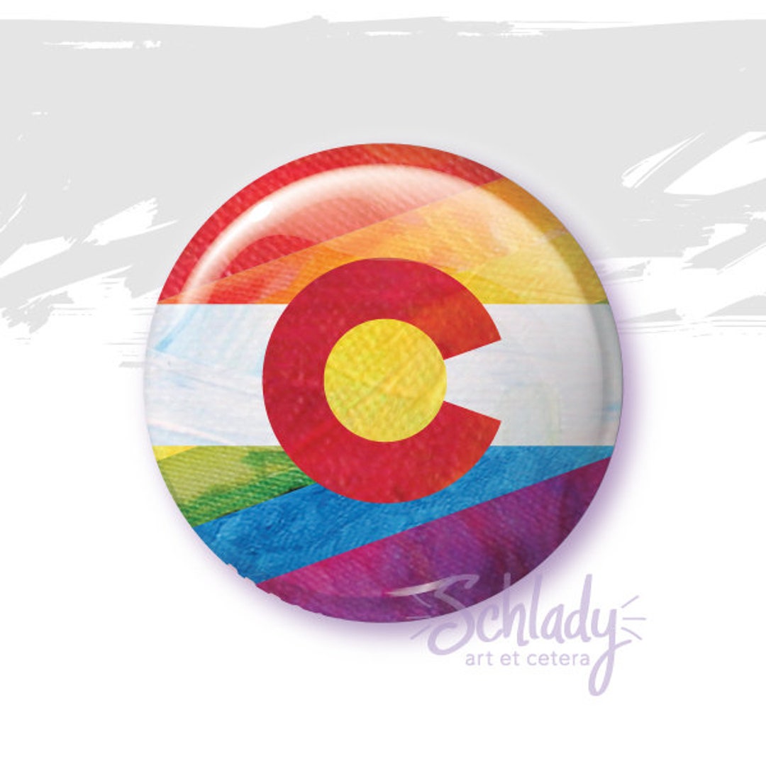 Colorado Pride Flag - Button Pin - Etsy