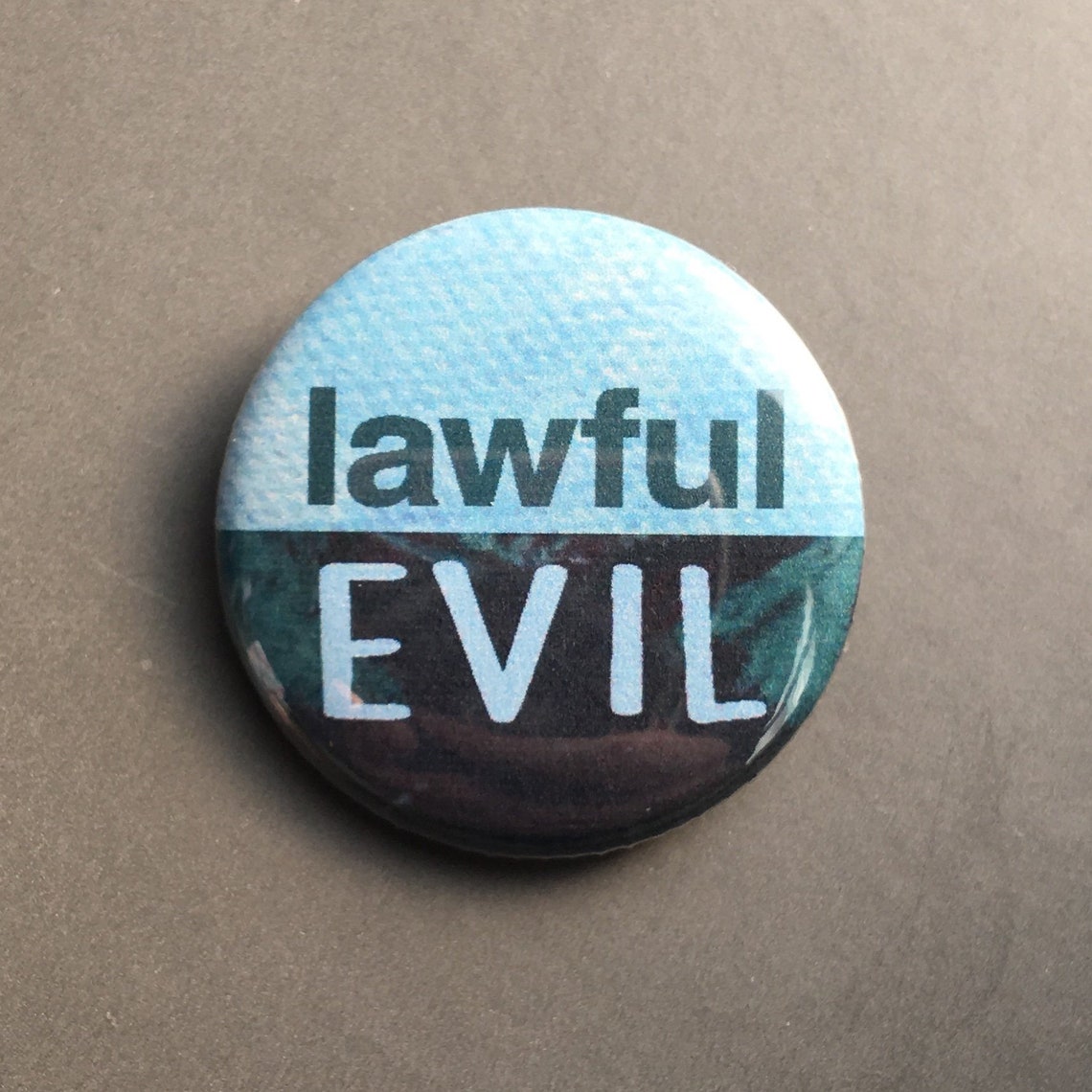 Lawful Evil Button Pin - Etsy