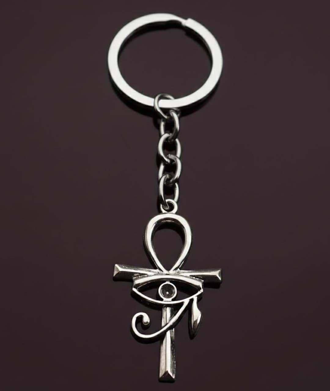 Ancient Symbol Gift Egyptian Ankh Eye of Horus Keychain Spiritual Charm ...