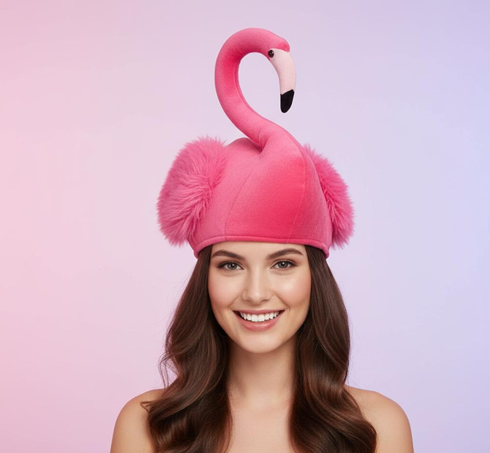 Pink Flamingo Hat Tropical Party 2 Pieces - Etsy