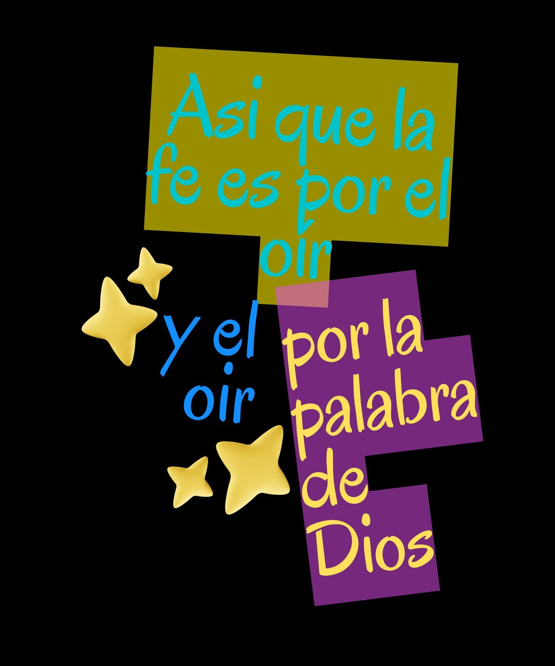 Asi Que La Fe Es Por El Oir Velveteen Blanket | Spanish Scripture ...