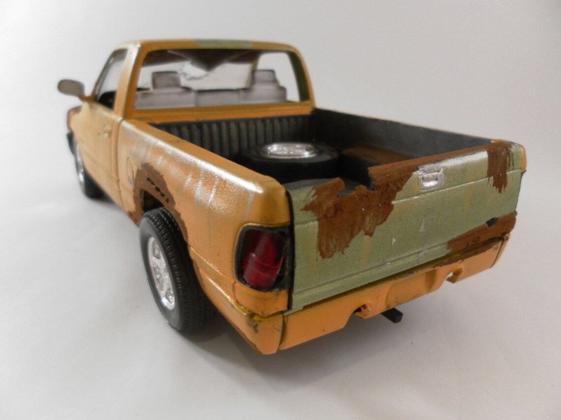 Dodge Ram 1/24 scale model truck in yellow | Etsy