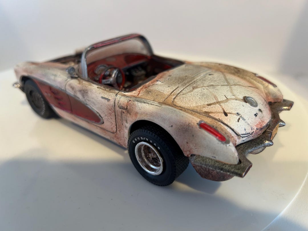 Chevy Corvette, Vette, 1/24 Scale, Junkermodel, Junkyard, Rusted Car ...