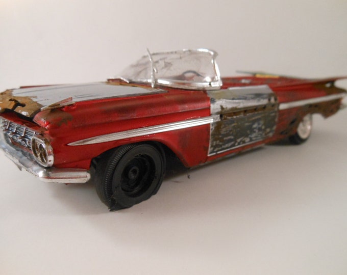 1959 Chevrolet Impala 1/24 Scale Model Car in Red - Etsy