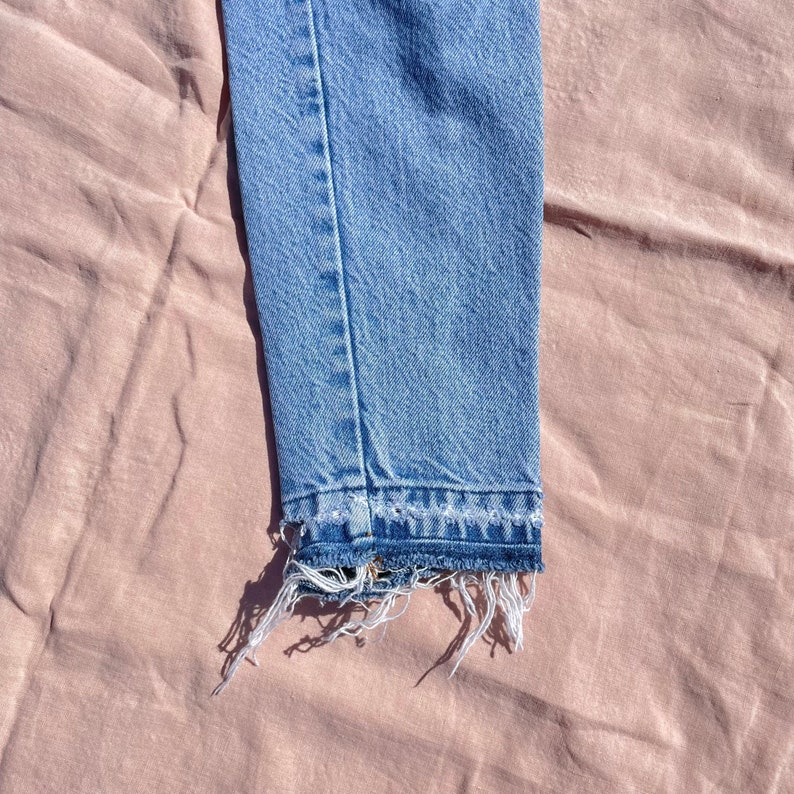 1990's Bongo Jeans High Waist Denim Acid Light Wash Zip Fly Slim Fit ...