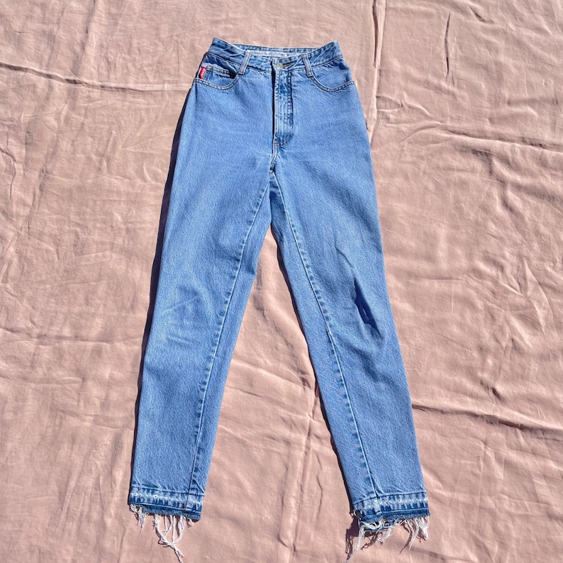 1990's Bongo Jeans | High Waist Denim | Acid Light Wash | Zip Fly ...