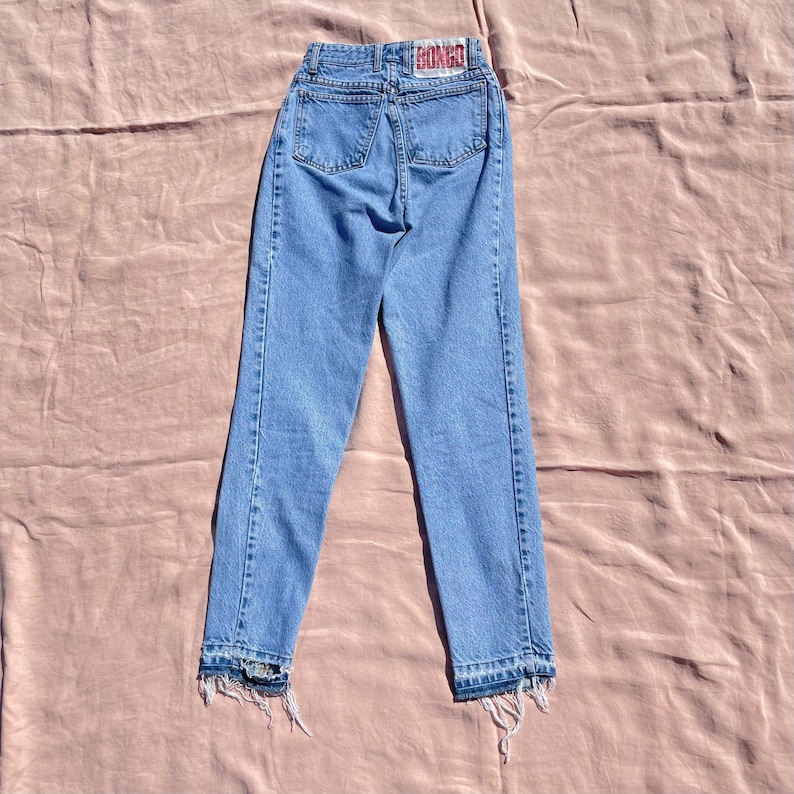 1990's Bongo Jeans | High Waist Denim | Acid Light Wash | Zip Fly ...