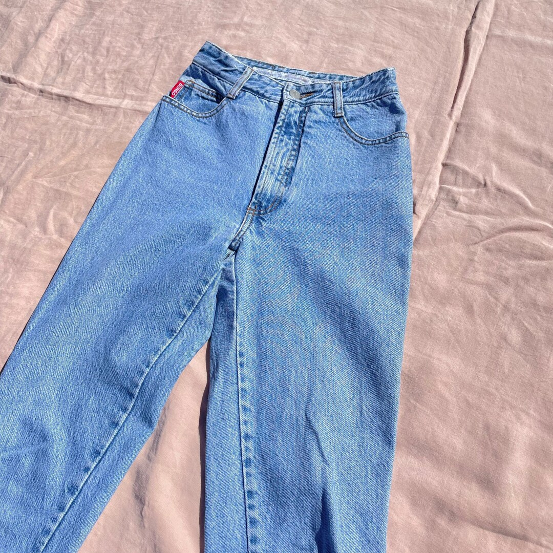 1990's Bongo Jeans | High Waist Denim | Acid Light Wash | Zip Fly ...
