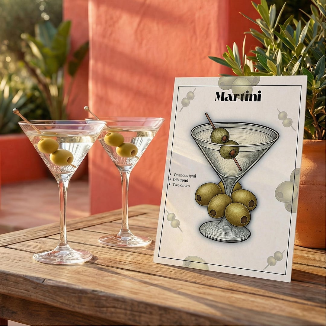 Martini Printable Wall Art - Póster - Etsy