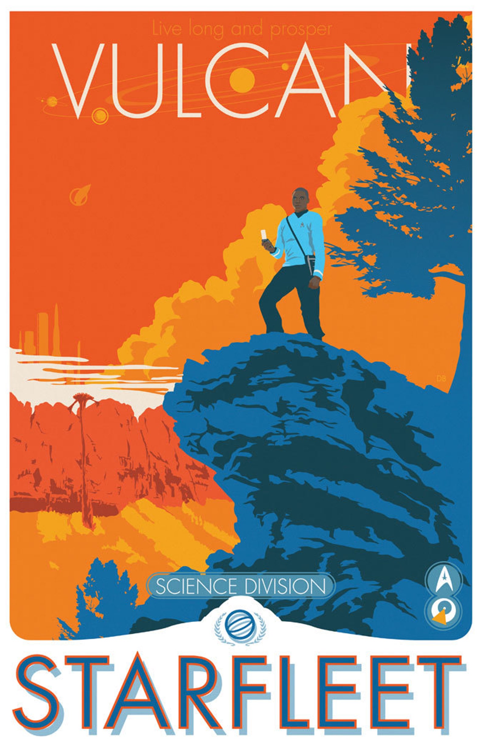 Starfleet Science Print 11x17 | Etsy