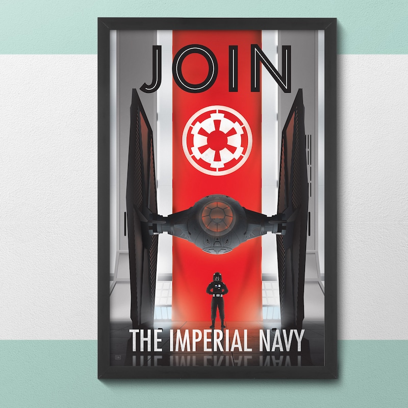 Tie Fighter Poster - Etsy UK