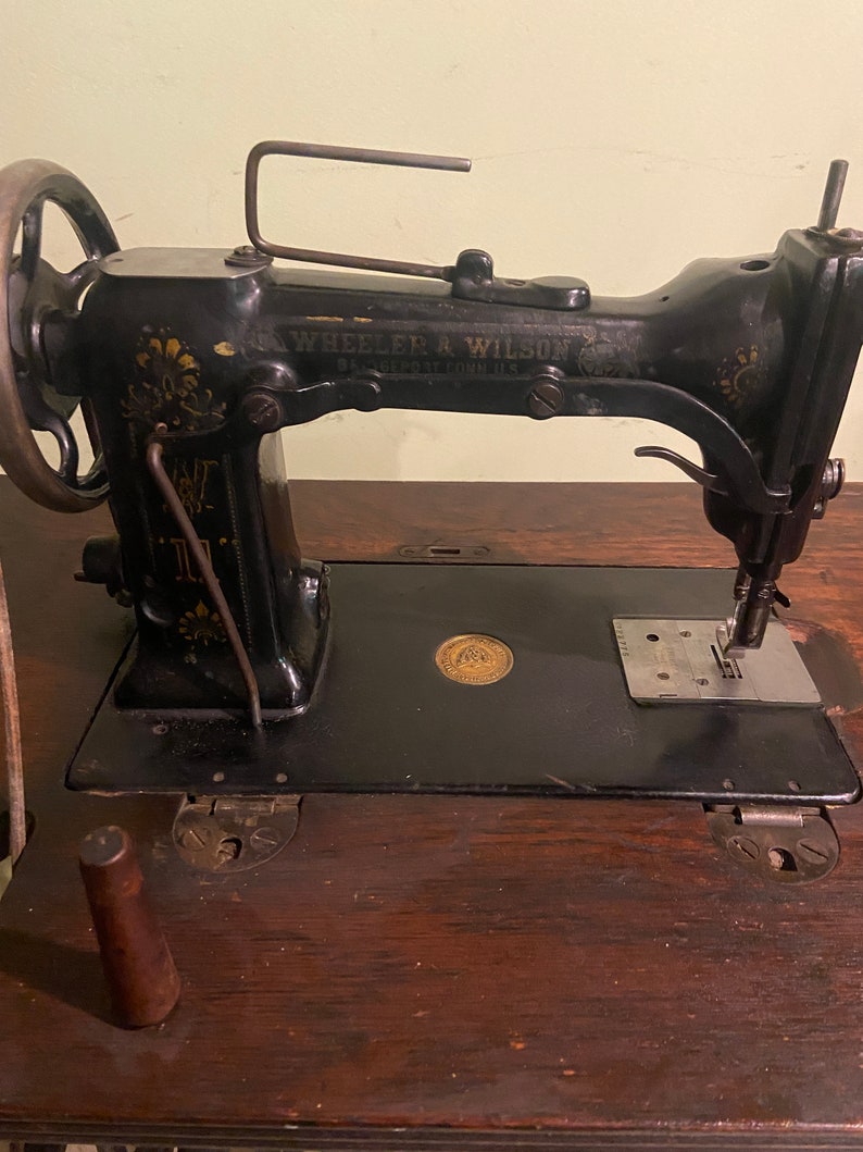 Very Rare Wheeler & Wilson No.11 Industrial Sewing Machine on Treadle ...