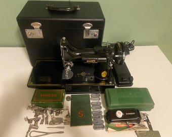 Singer Featherweight 221 Sewing Machine June 1955 Serviced Working - Etsy