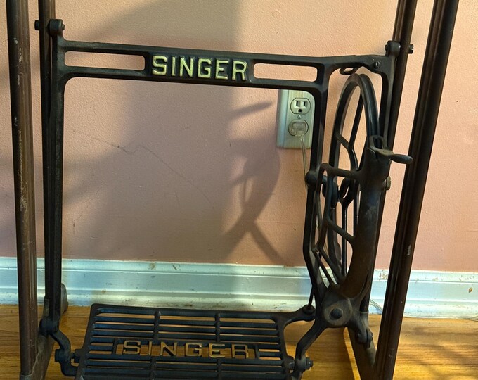 Rare Antique Singer Treadle Sewing Machine 7 Drawer Cabinet #7, Ornate ...