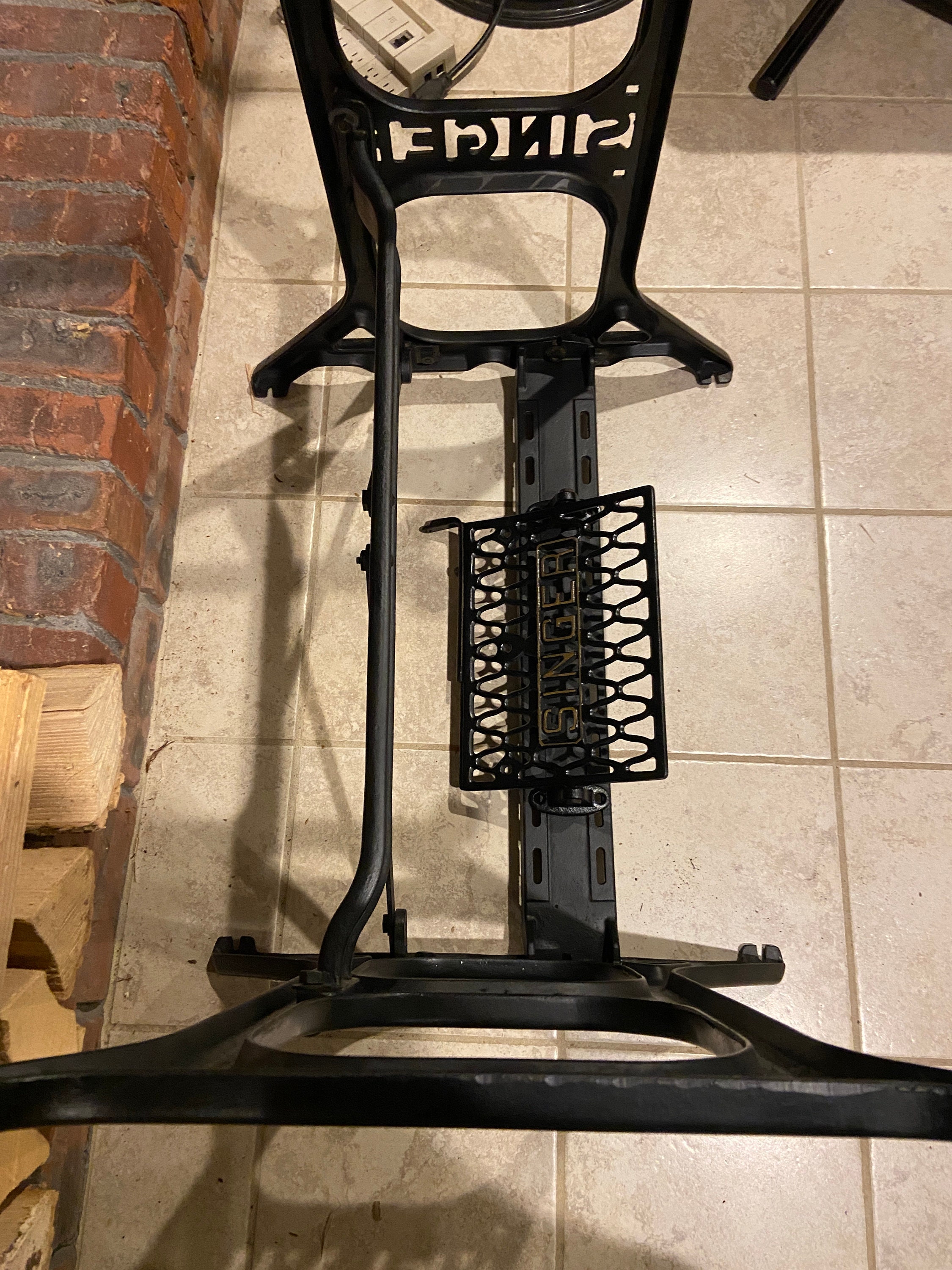 Antique Singer Cast Iron Table Base Singer Logo Industrial - Etsy