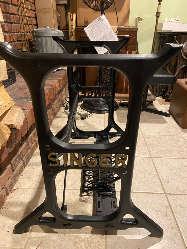 Antique Singer Cast Iron Table Base Singer Logo Industrial - Etsy