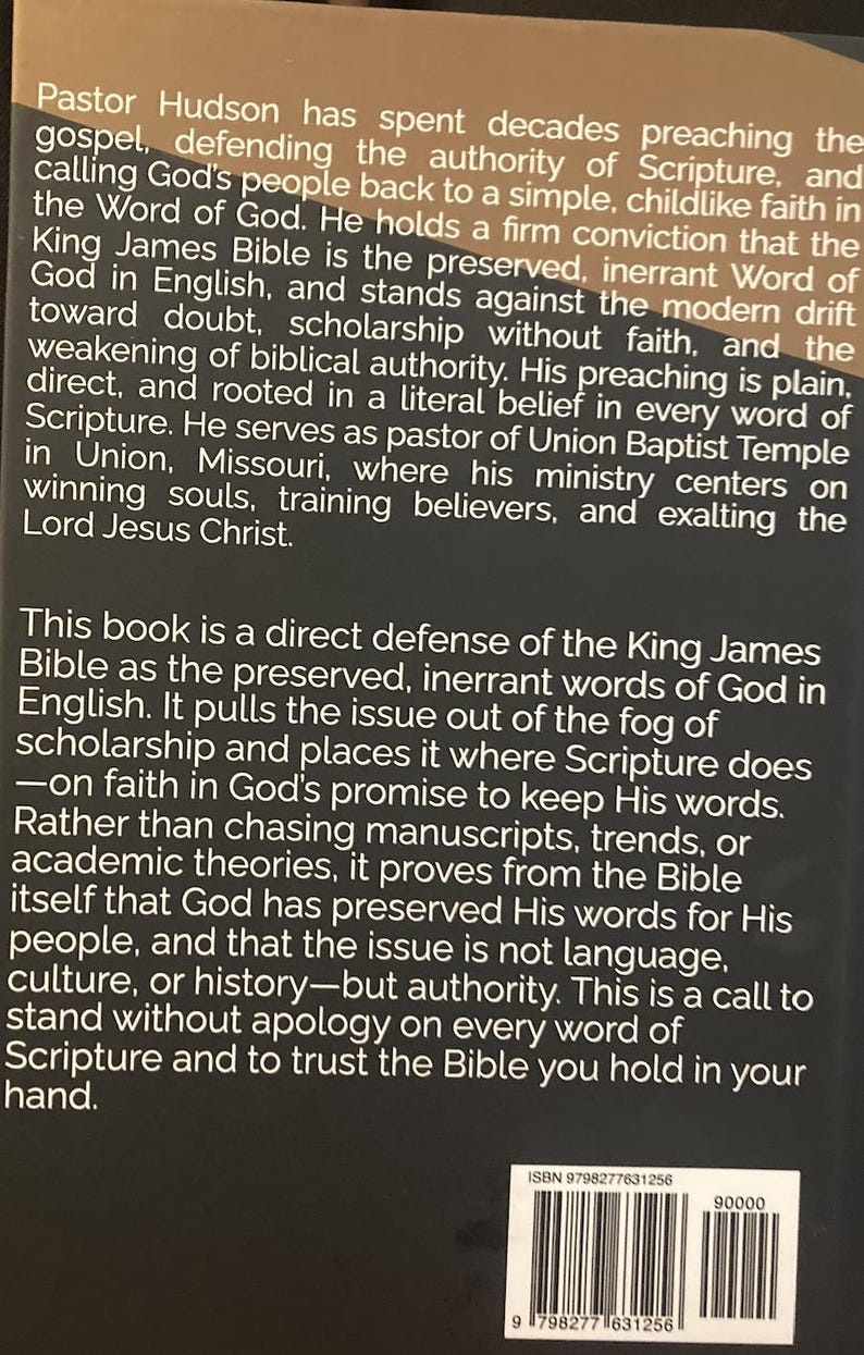 Proving the KJV is God's Holy Word - Etsy