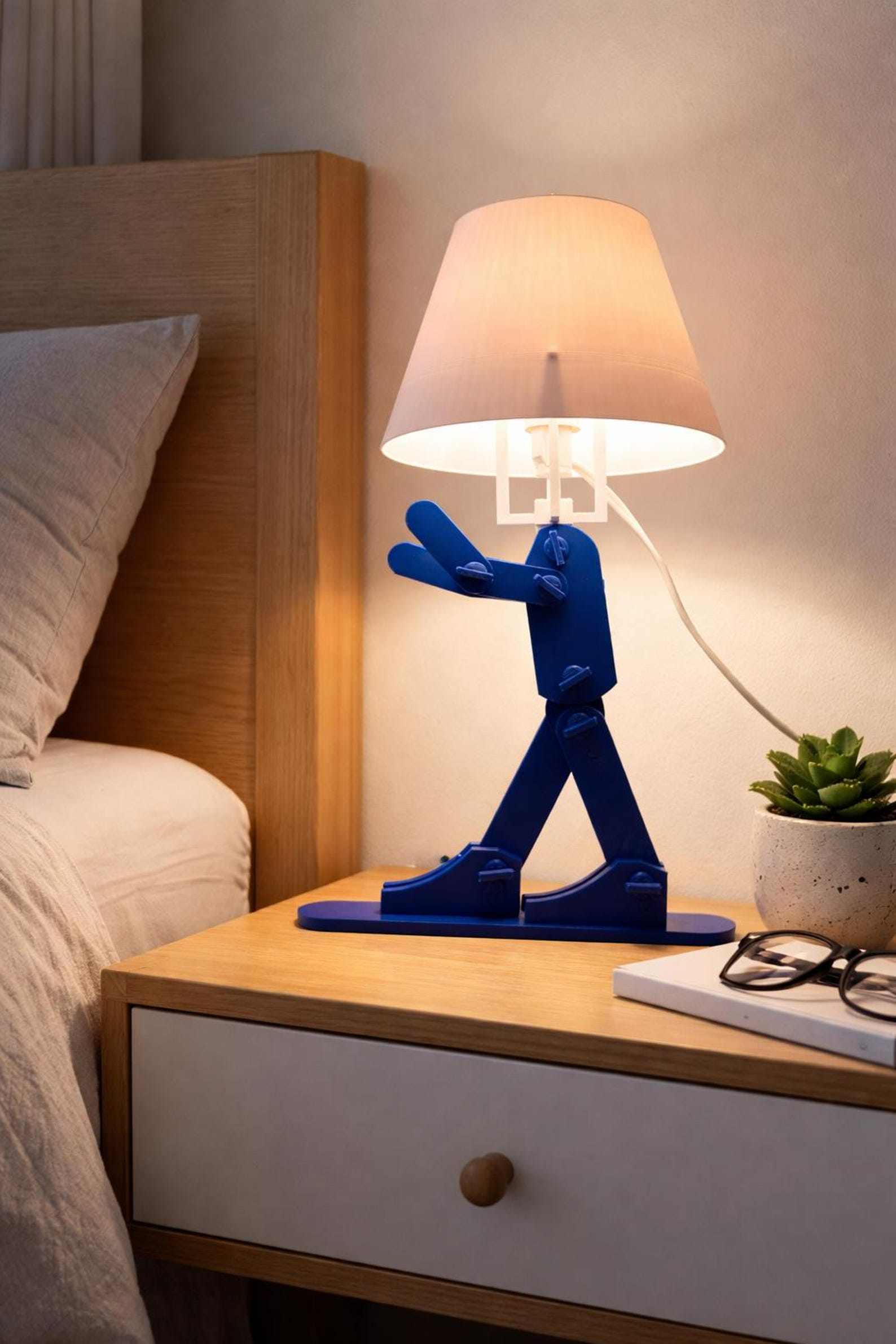 Lamp Man – A Poseable Light Sculpture - Etsy