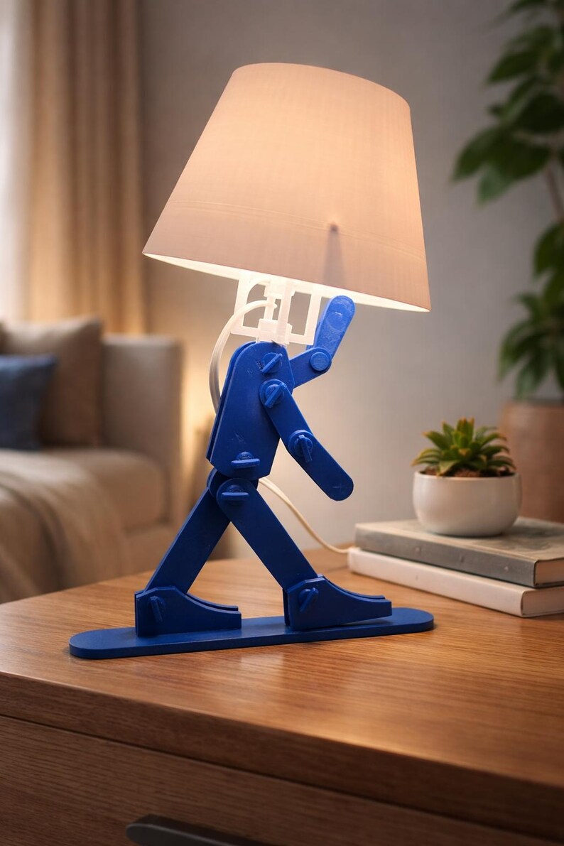 Lamp Man – A Poseable Light Sculpture - Etsy