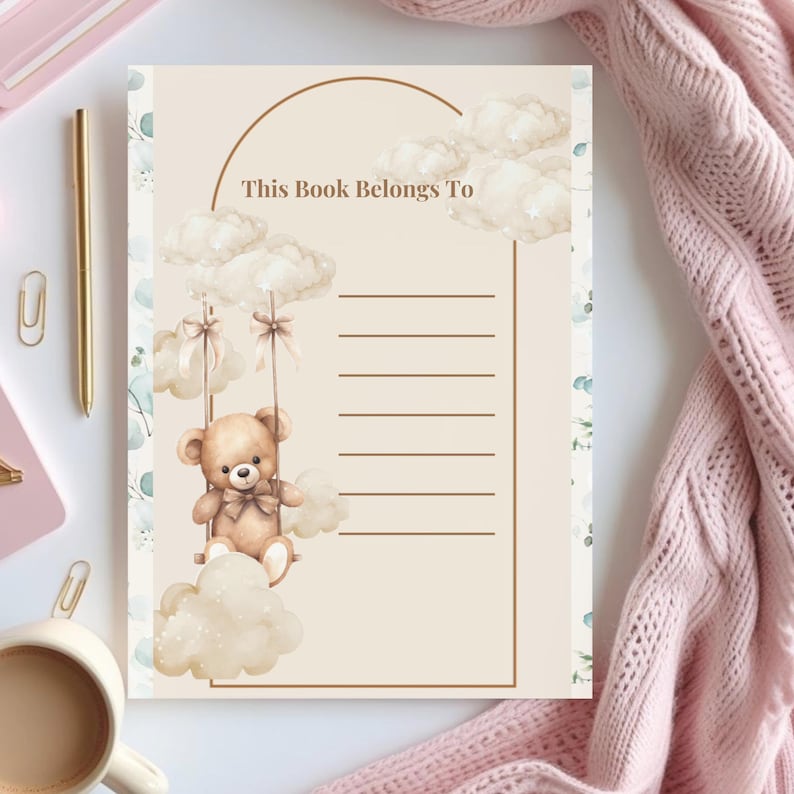 Neutral Baby Memory Book, First Year Keepsake (PDF Printable) - Etsy