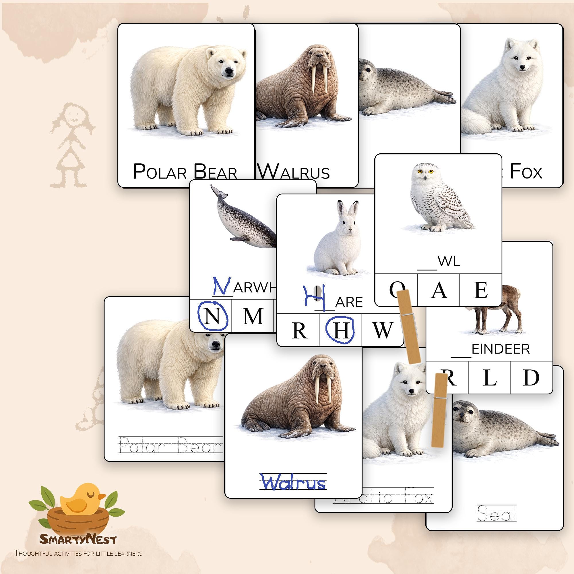 Arctic Animals Learning Pack | Preschool Activities (printable PDF ...
