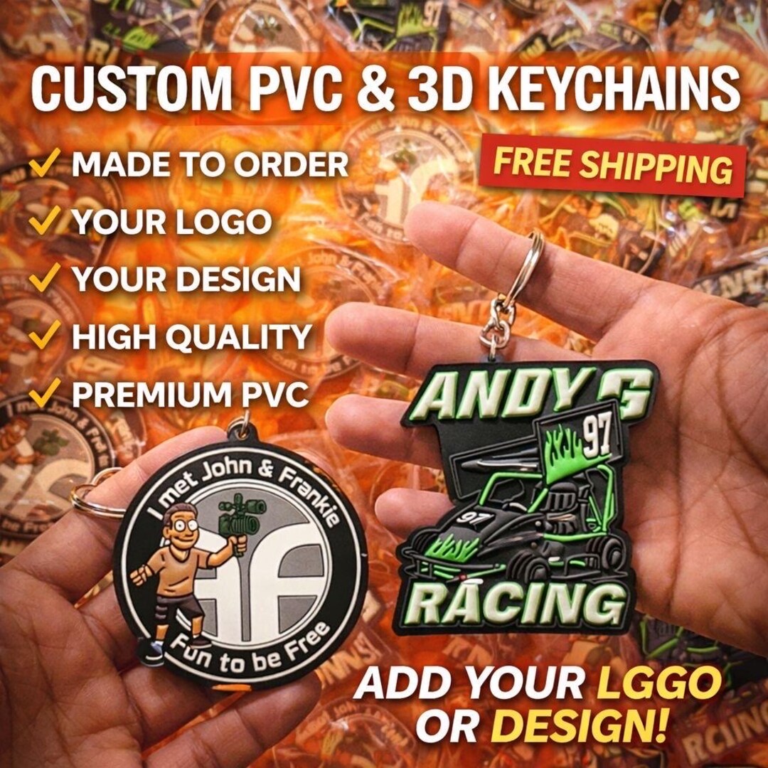 Custom PVC Rubber Keychain | Logo & Name Keychains | High Quality ...