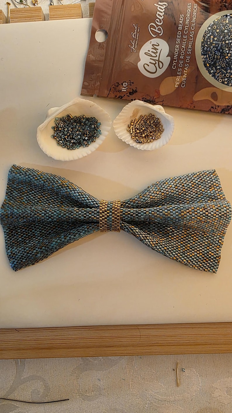 Beaded Bow Tie - Planbead - PDF Pattern - Etsy