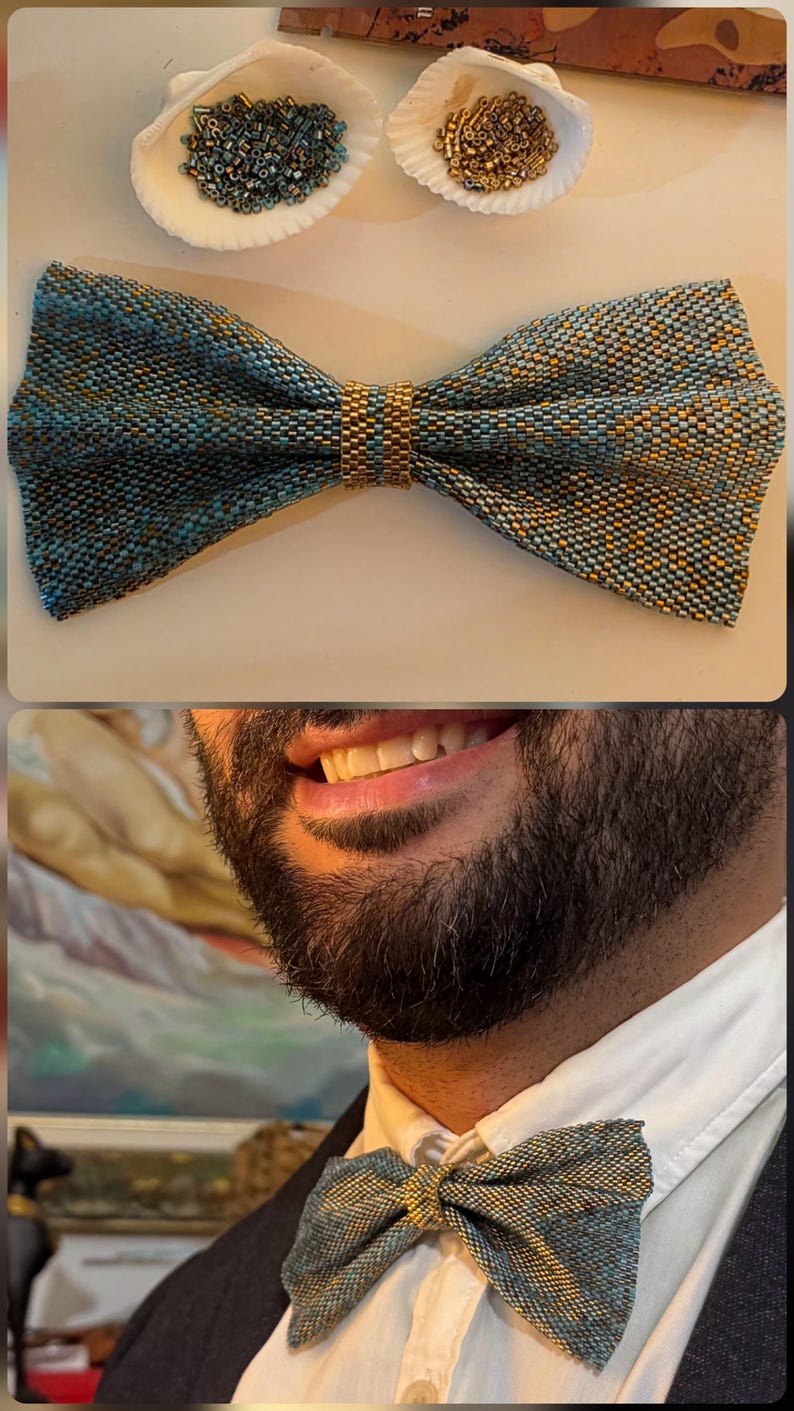 Beaded Bow Tie - Planbead - PDF Pattern - Etsy