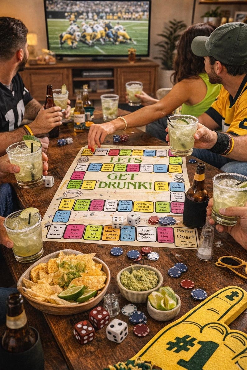 Bad Bunny Football Party Games | Printable Drinking Games Bundle ...