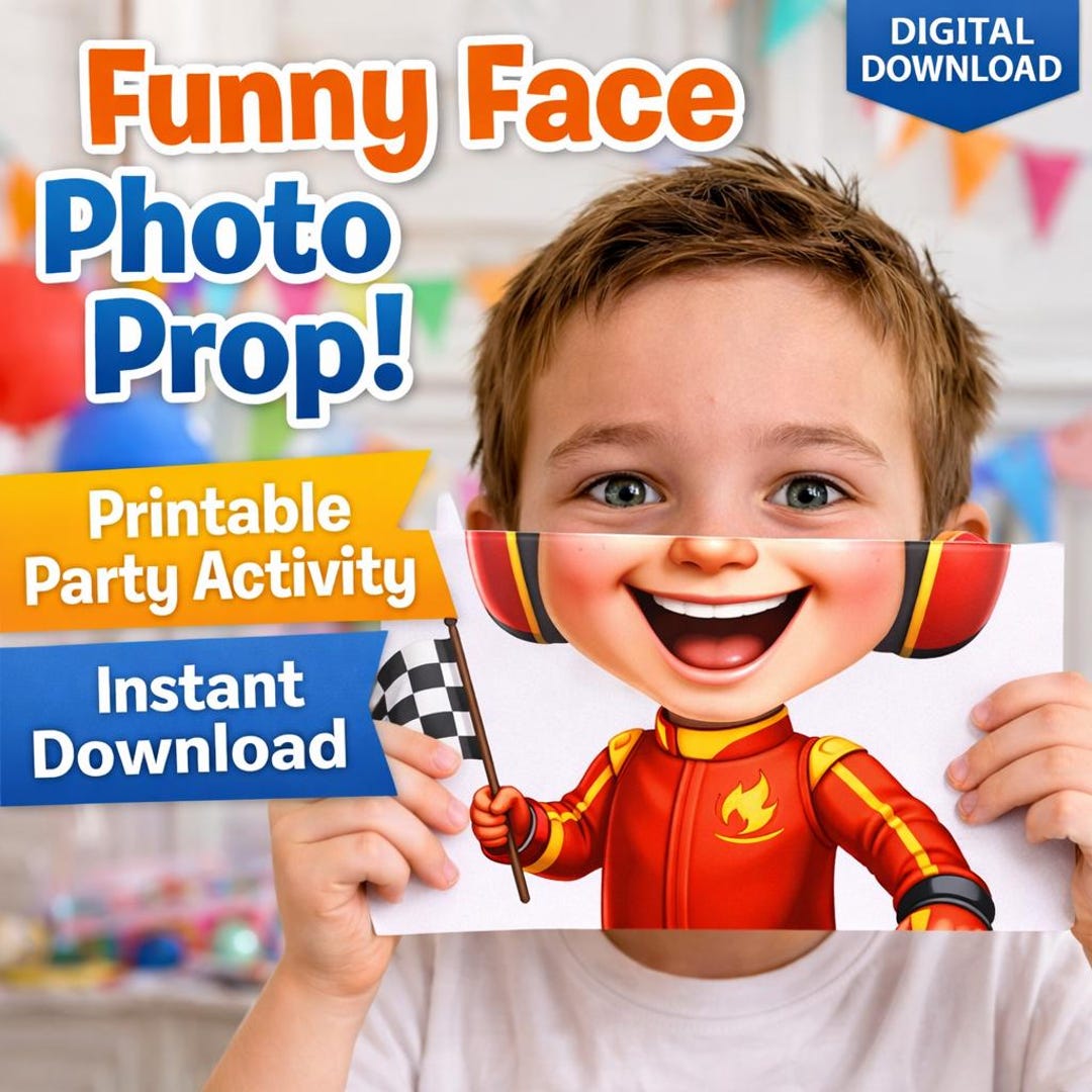 Funny Half Face Photo Props Printable | 19 Career Characters | Kids ...