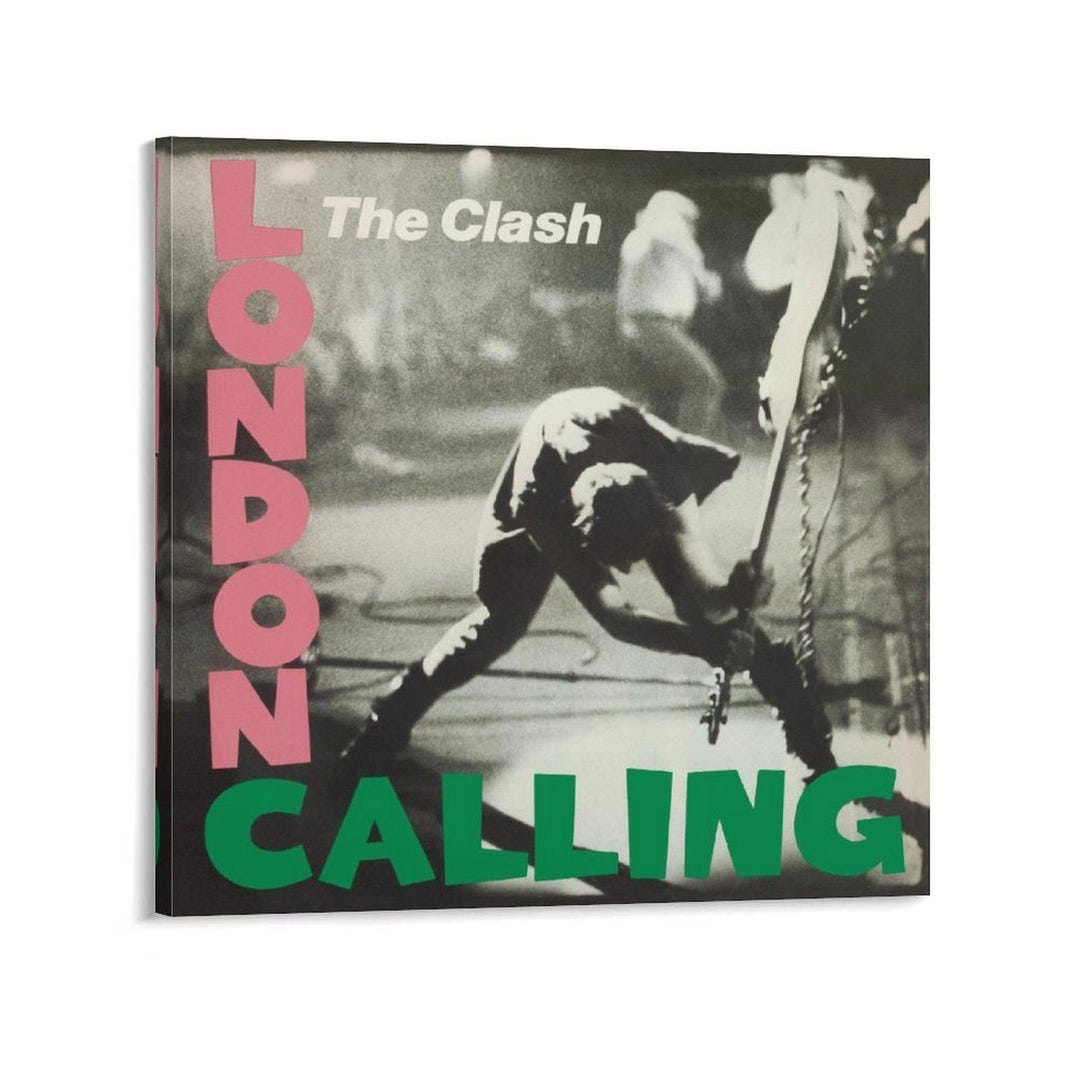 The Clash London Calling Album Canvas Print Punk Rock Retro Poster Art ...