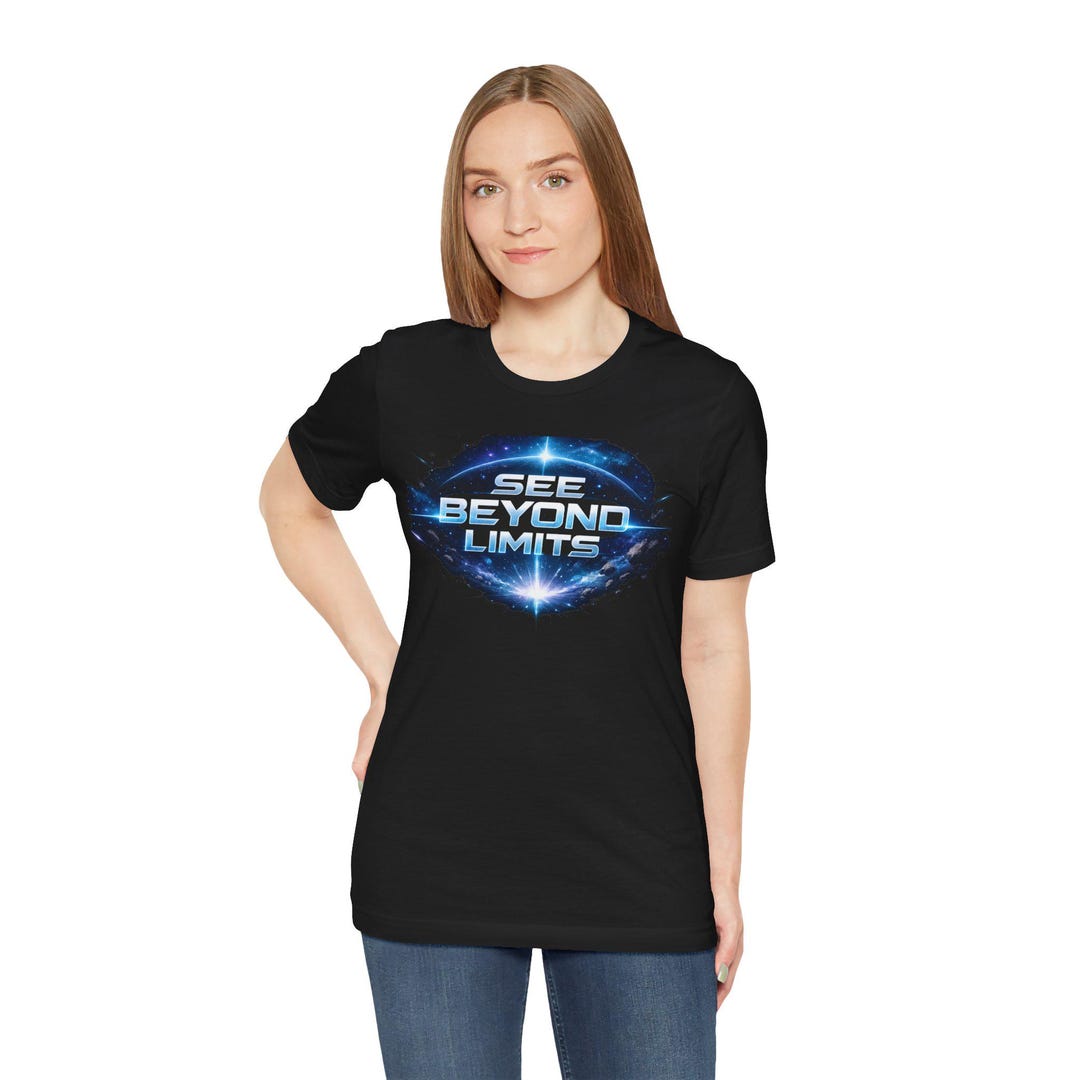 See Beyond Limits Tee | Space Nebula Motivational Graphic - Etsy