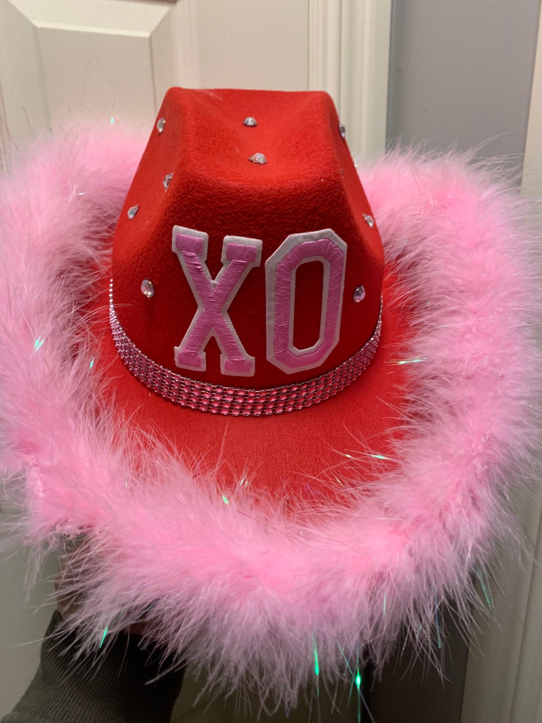 Valentines Cowboy Hat, Red Hat, Tik Tok Hat, XO Hat, Party Hat - Etsy