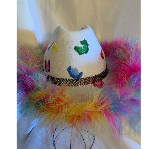 Rainbow Party Hat - Etsy