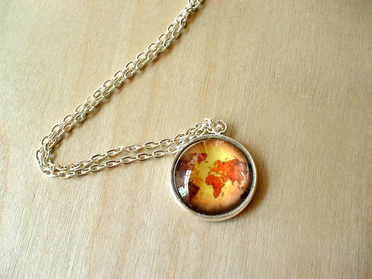 20% OFF old World Map Pendant Necklacevintage Map Golden | Etsy