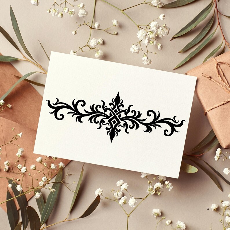 120 Upward Loop Swirl Divider SVG Bundle Png Dxf Pdf | Ornate Vintage ...