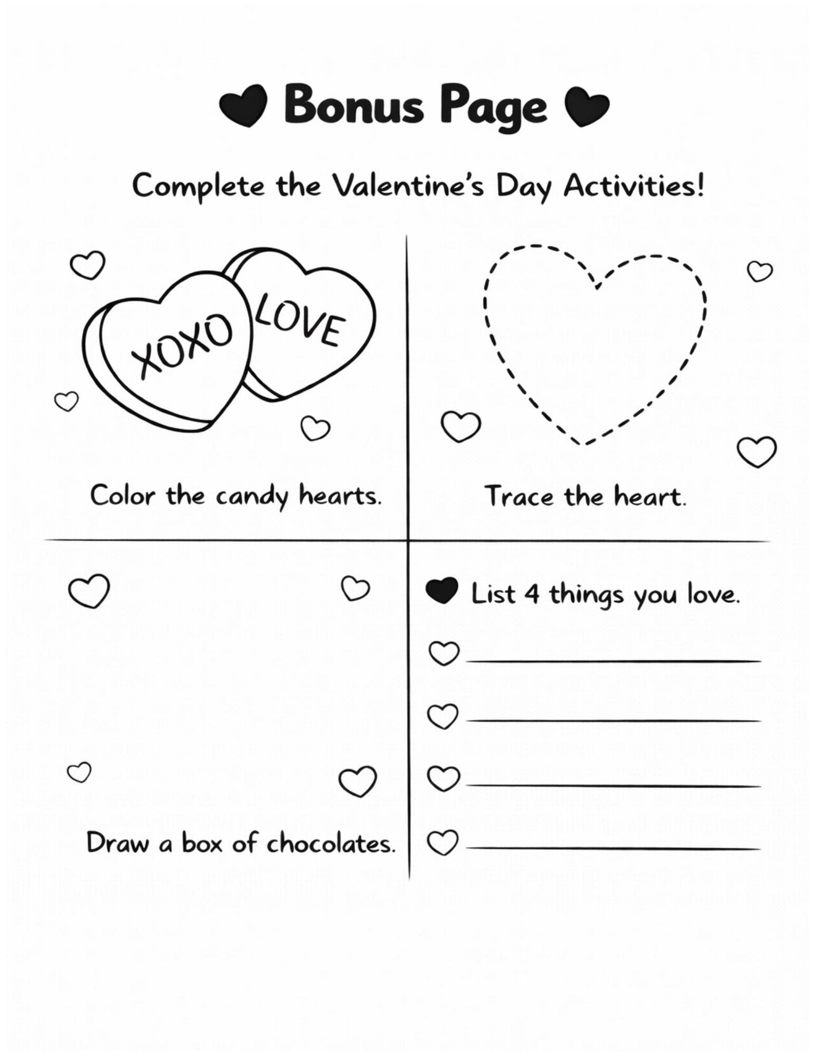 Valentine’s Day Kids Activity Pack | Printable Coloring Pages & Games ...