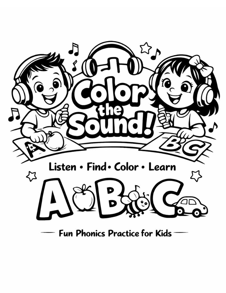 Color the Sound Phonics Packet for Kids - Etsy