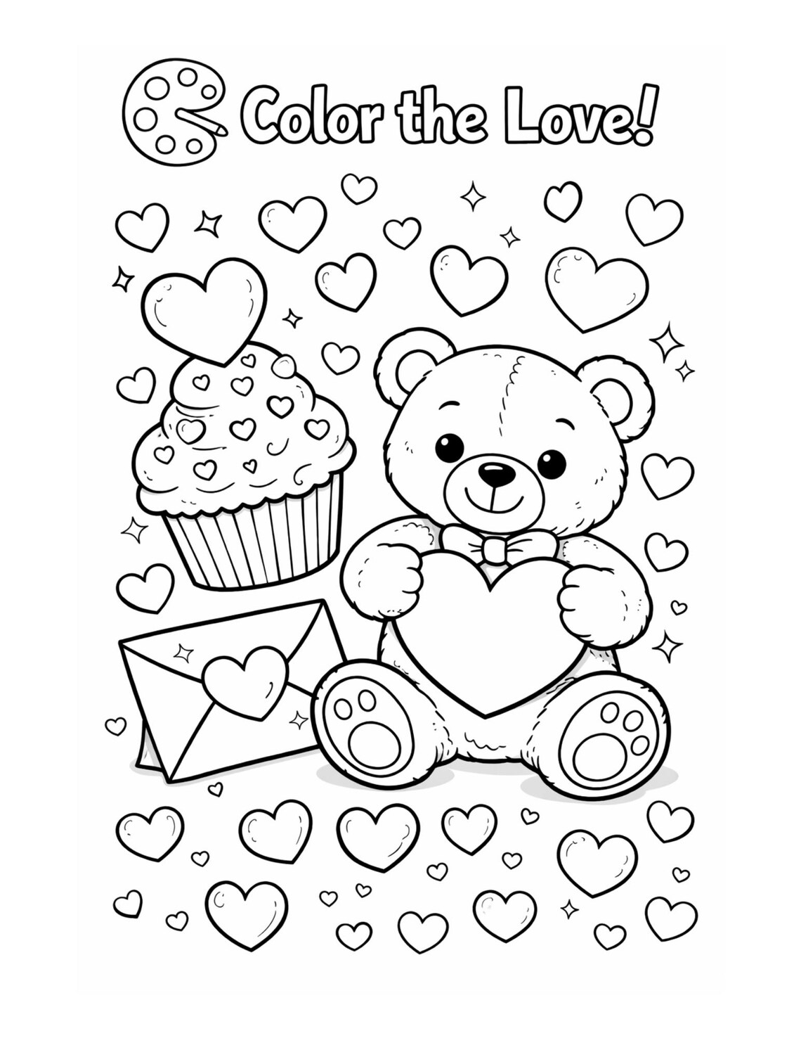 Valentine’s Day Kids Activity Pack | Printable Coloring Pages & Games ...