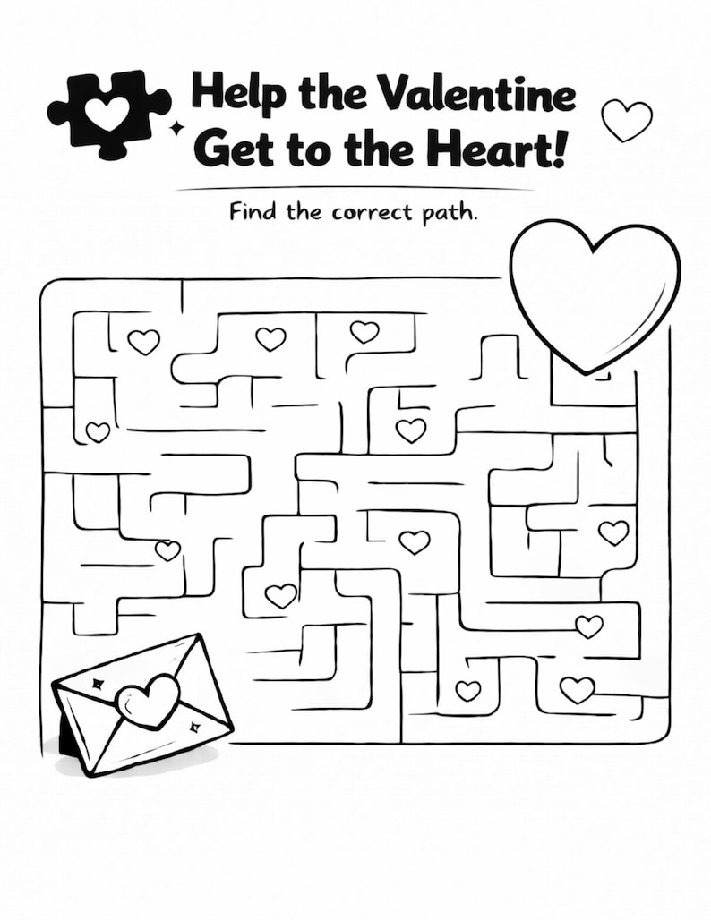 Valentine’s Day Kids Activity Pack | Printable Coloring Pages & Games ...