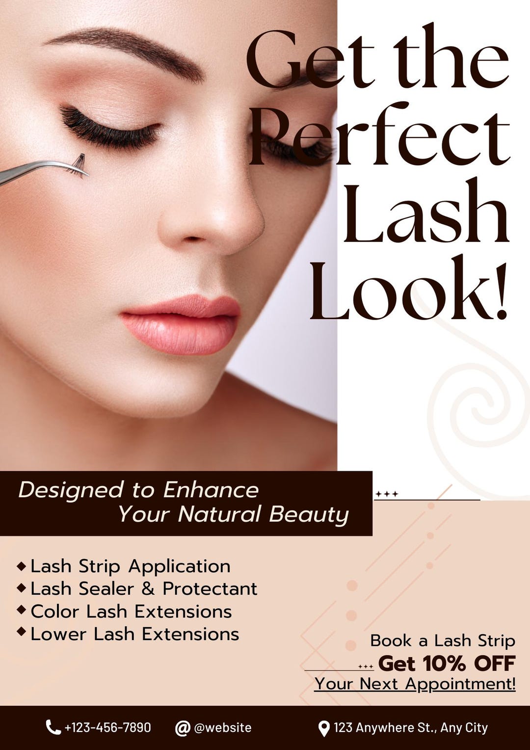 Lash Tech Instagram Post Template | Lash Extension | Story Highlight ...
