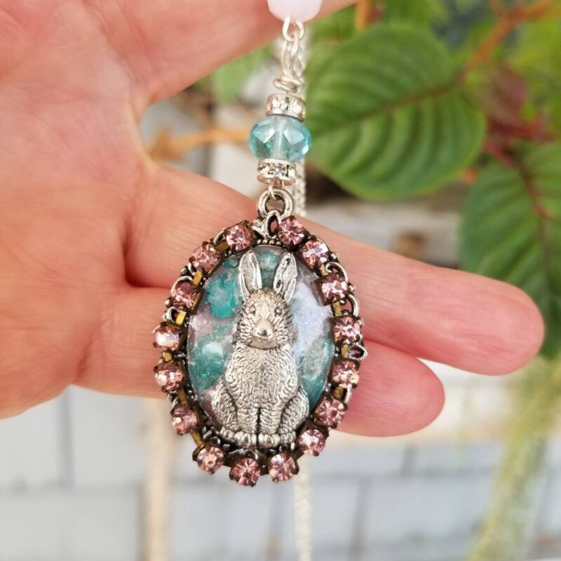 Bunny Necklace - Etsy