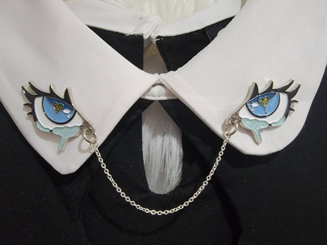 Crying Eyes Glitter Enamel Collar Pins Unique Lapel Accessory - Etsy