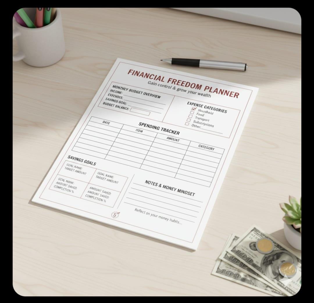 Financial Freedom Planner Printable - Etsy