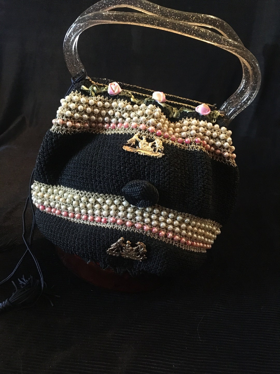 Vintage Pouch Purse 1940 "rococo "vintage Unique Piece Retro Chic ...