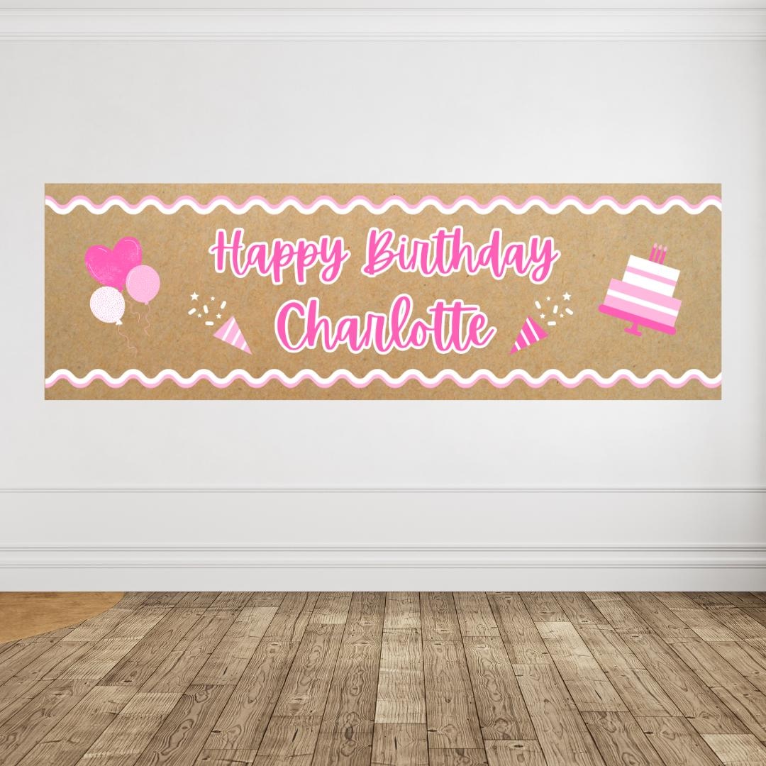 Brown Birthday Banner - Etsy